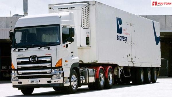 Kích thước xe container 40 feet chiêu chuẩn thông lệ quốc tế
