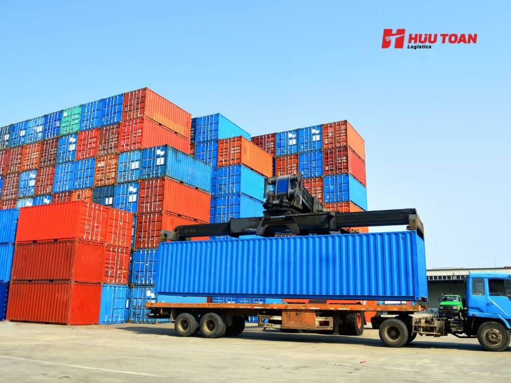 Chiều dài xe container 40 feet thường và container 40 feet cao (HC) có ...